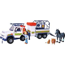 Spielwelt Simba "Feuerwehrmann Sam, Tierrettung mit Anh&auml;nger", bunt, Spielfigurenwelten, KinderL:34cm, Kunststoff, Spielwelt, L:34cm