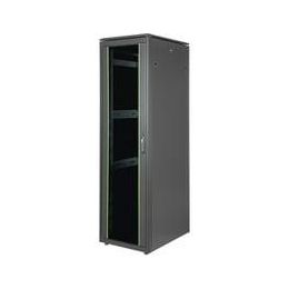 Digitus Netzwerkschrank Unique Serie - 600x800 mm (BxT), IT-Schrank schwarz, 42 H&ouml;heneinheiten
