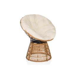 hjh LIVING Papasansessel / Drehsessel WEAVORA Outdoor (Beige) 100397549002