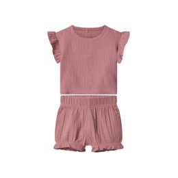 lupilu&reg; Baby M&auml;dchen Set 2tlg. (T-shirt + Shorts) (Rose, 62/68) 100400622006