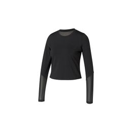 Crivit Damen Funktionsshirt, schnelltrocknend und feuchtigkeitsableitend (Schwarz, L(44/46)) 100391548008