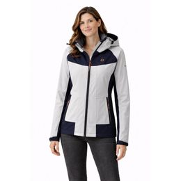Outdoorjacke LPO "Damen Outdoorjacke Franja", Damen, Gr. 40 (M), grau (wind chime), 100% Polyester, Jacken Outdoorjacke