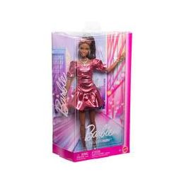 Mattel Barbie Deluxe Style im rosa Metallic Outfit, Spielfigur