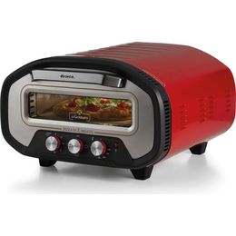 Ariete Pizzaofen DA GENNARO rot/edelstahl, 2.200 Watt, f&uuml;r Pizzen bis ca. &Oslash; 30cm