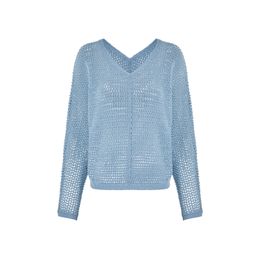 1 esmara&reg; Damen Pullover Lochstrick (Blau, XS(32/34))"" 100387346005