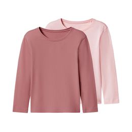 lupilu&reg; Kleinkinder M&auml;dchen Jungen Langarmshirt 2 St&uuml;ck (rosa/pink, 122/128) 100399397003