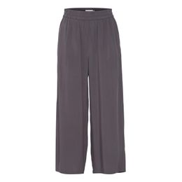 Stoffhose oxmo "Stoffhose OXElisabeth", Damen, Gr. 36, N-Gr, schwarz (schwarzened pearl), Obermaterial: 100% Viskose LENZING ECOVERO CV LenzEcov., Hosen Stoffhose
