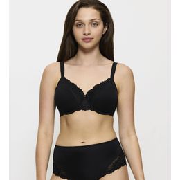 Minimizer-BH Triumph "Ladyform Soft", Damen, Gr. 90, Cup G, schwarz, Microtouch, Obermaterial: 43% Polyamid, 40% Polyester, 17% Elasthan, BHs Minimizer-BH, verkleinert die Brust optisch um eine Cup-Gr&ouml;&szlig;e