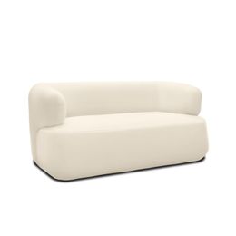 Domo 2-Sitzer Sofa / Sessel &raquo;Calais&laquo;, im modernen Design (2 Sitzer, 160 x 86 cm, Creme) 100393772003
