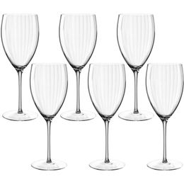 Wei&szlig;weinglas Leonardo "POESIA", transparent (klar), H:23cm &Oslash;:9cm, Kristallglas, Trinkgef&auml;&szlig;e, Wei&szlig;weinglas, 450 ml, 6-teilig