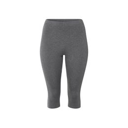 Esmara&reg; Damen Capri-Leggings, Bio-Baumwolle (Grau, XL(48/50)) 100390737006