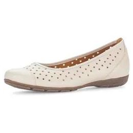 Ballerina Gabor "Sportliche Ballerina", Damen, Gr. 42, creme, Schuhe Ballerina