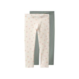 lupilu&reg; Kleinkinder M&auml;dchen Leggings 2er (Wei&szlig;/Gr&uuml;n, 98/104) 100400461004