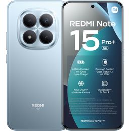 Xiaomi Smartphone "Redmi Note 15 Pro+ 5G 8+256", Energieeffizienz: B, glacier blau, 256 GB, Mobiltelefone, Smartphone