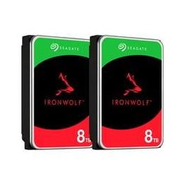 Seagate IronWolf NAS 2 x 8 TB Bundle, Festplatte SATA 6 GB/s, 3,5", 2er Bundle