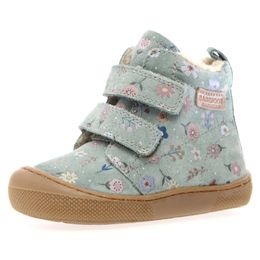 Lauflernschuh Naturino "Wigghi", M&auml;dchen, Gr. 28, gr&uuml;n (gr&uuml;n blumen), Veloursleder, gebl&uuml;mt, Schuhe Lauflernschuh, Winterstiefel mit Blumenprint, Gr&ouml;&szlig;enschablone zum Download