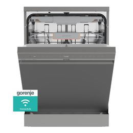 Gorenje Standgeschirrsp&uuml;ler "GS673A96X", Energieeffizienz: A, silber (silberfarben), B:59,9cm H:84,6cm T:59,8cm, Geschirrsp&uuml;ler, TotalDry - automatische T&uuml;r&ouml;ffnung, Standgeschirrsp&uuml;ler