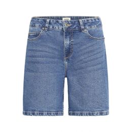 Jeansshorts oxmo "Shorts OXMira", Damen, Gr. 34, N-Gr, blau (ligth blau denim), Obermaterial: 99% Baumwolle CO. 1% Elasthan EL., Jeans Jeansshorts