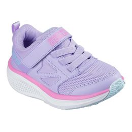 Sneaker Skechers "GO RUN ELEVATE 2.0", M&auml;dchen, Gr. 24, lavendel, Lederimitat, Textil, kontrastfarbene Details, Schuhe Sneaker, Freizeitschuh mit Klettverschluss, Gr&ouml;&szlig;enschablone zum Download