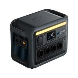 Anker SOLIX Tragbare Powerstation C1000X, PowerHouse 1.056Wh grau/schwarz, 1.800 Watt, 2.400 Watt SurgePad, PD
