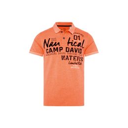 CAMP DAVID Herren Poloshirt (Orange, XXL) 100397514009