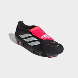 Fu&szlig;ballschuh adidas Performance "PREDATOR PRO FOLD-OVER TONGUE FIRM GROUND", Gr. 44, core schwarz, ftwr wei&szlig;, lucid rot, Synthetik, Textil, Schuhe Fu&szlig;ballschuh, Au&szlig;ensohle f&uuml;r Rasen und feste B&ouml;den