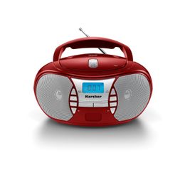 K&auml;rcher Karcher RR 5025 tragbarer CD-Player mit UKW Radio (Rot) 100276366003
