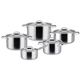 SILVERCREST&reg; Premium-Topf-Set 5-teilig (Edelstahldeckel) 100395241002