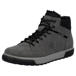 Winterboots Rieker, Herren, Gr. 40, grau (grau, schwarz), Lederimitat, Textil, Schuhe Winterboots, in sportiver Optik