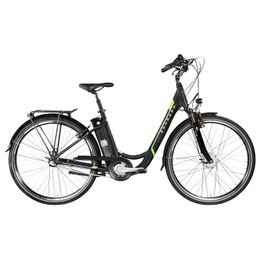 Z&uuml;ndapp Z&uuml;ndapp Z510 700c E-Bike E Cityrad Damenrad Pedelec Elektrofahrrad Damen Fahrrad 28 Zoll (grau gr&uuml;n) 100325618002