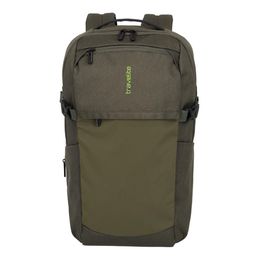 Laptoprucksack Travelite "PATHWAY Allround", Gr. B/H/T: 22cm x 48cm x 16cm, gr&uuml;n (oliv), Polyester, Rucks&auml;cke Laptoprucksack, Aufsteckfunktion Freizeitrucksack Allrounder