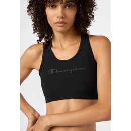 Sport-BH Champion "PERFRORMANCE Quick Dry Bra with big Logo", Damen, Gr. XL, N-Gr, nbk, Obermaterial: 78% Polyester, 22% Elasthan, BHs Sport-BH, f&uuml;r Sportmode und Fitnessaktivit&auml;ten, sportlicher Stil