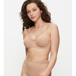 Minimizer-BH Triumph "True Shape Sensation", Damen, Gr. 100, Cup F, smooth natur, Jersey, Obermaterial: 65% Polyamid, 26% Elasthan (LYCRA), 9% Polyester, BHs Minimizer-BH, verkleinert die Brust optisch um eine Cup-Gr&ouml;&szlig;e