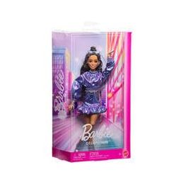 Mattel Barbie Deluxe Style im blauen Metallic Outfit, Puppe