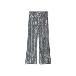 Esmara&reg; Damen Pailletten-Hose (Silber, S(36/38)) 100396222006