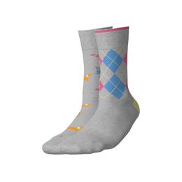 Esmara&reg; Damen Herren Socken bunt 2er (Hunde/Karo, 35-38) 100398271018