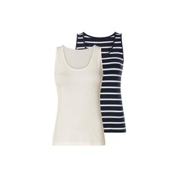 Mode & Accessoires/Damenmode|Mode & Accessoires/Damenmode/Damenshirts"" esmara&reg; Damen Top 2er Set (navy/wei&szlig;, S(36/38))"" 100374192002