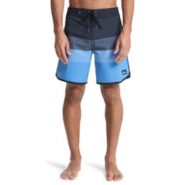 Boardshorts Quiksilver "Surfsilk Scallop 18", Herren, Gr. 34L, schwarz tijuana, Obermaterial: 88% Microfaser, 12% Elasthan;, Hosen Boardshorts