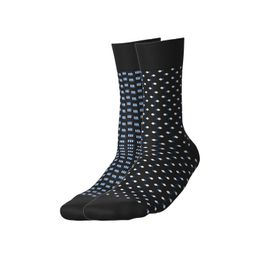 Esmara&reg; Damen Herren Socken bunt 2er (Gepunktet/schwarz, 39-42) 100398271002