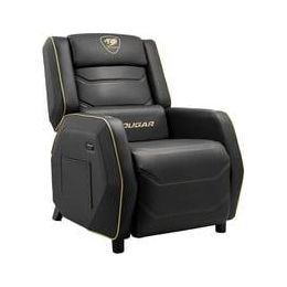 Cougar Gaming-Sofa Ranger Pro Royal, Gaming-Stuhl schwarz/gold, Seitentisch, USB-C Ladeport