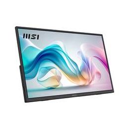 MSI PRO MP165DE E6, LED-Monitor 39.6 cm (15.6 Zoll), schwarz, FullHD, IPS, HDMI, USB-C, Lautsprecher