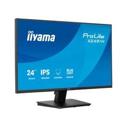 iiyama ProLite X2491H-B1, LED-Monitor 60.5 cm (23.8 Zoll), schwarz (matt), FullHD, IPS, HDMI, DP, 120Hz Panel