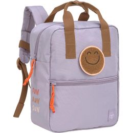 L&auml;ssig Kinderrucksack L&Auml;SSIG "Little Gang, Mini Square Backpack, lilac", M&auml;dchen, Gr. B/H/T: 20,5cm x 27cm x 11cm, lila, Polyester, Rucks&auml;cke Kinderrucksack