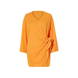 1 esmara&reg; Damen Kleid kurz Wickeloptik (Orange, S (36/38))"" 100375617007