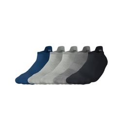 Crivit Damen/Herren Sport-Sneakersocken, 5 Paar (blau/wei&szlig;/grau/schwarz, 41/42) 100394447011