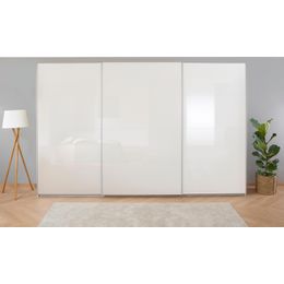 Schwebet&uuml;renschrank Rauch "Kleiderschrank Schrank Garderobe KOLUNA mit Hochglanz-Front", wei&szlig; (alpinwei&szlig;, hochglanz wei&szlig;), B:360cm H:229cm T:62cm, Holzwerkstoff, Schr&auml;nke, Schwebet&uuml;renschrank, inkl. 2 Innenschubladen sowie extra Einlegeb&ouml;den MADE IN GERMANY