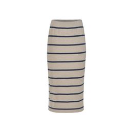 381 esmara&reg; Damen Rock Midi (beige/marine, L(44/46))"" 100388087008