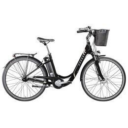Z&uuml;ndapp Z&uuml;ndapp E-Bike City &raquo;Z517 700c&laquo;, 28 Zoll, ohne Korb (Schwarz) 100325619004