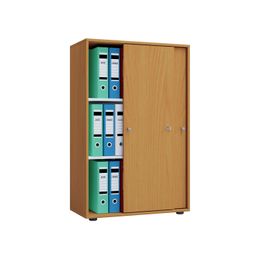 Vcm B&uuml;roschrank, Buche, XL, mit Schiebet&uuml;ren (mit Schiebet&uuml;ren, Buche, XL) 100293428024