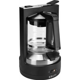 Krups Filterkaffeemaschine "KM4689 T8", schwarz (schwarz, edelstahl), 1 l, 12, Kaffeemaschinen, mit Druckbr&uuml;hsystem, Filterkaffeemaschine